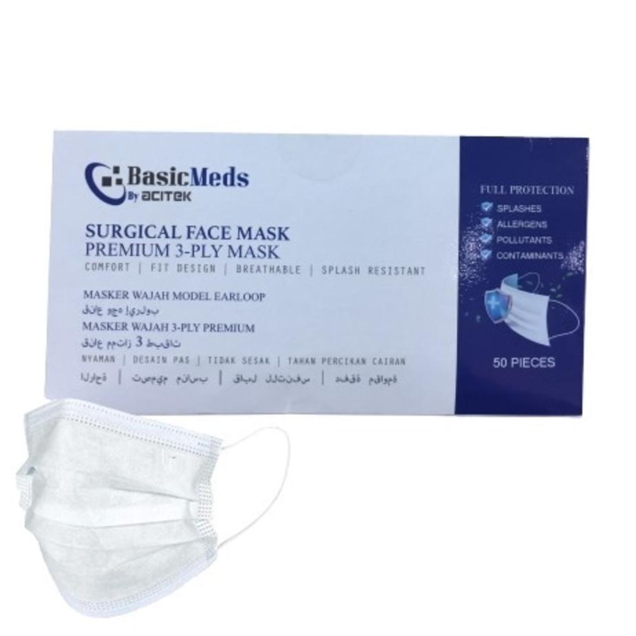 Jual Basic Meds Surgical Mask 3ply Box dari BasicMeds - Goalkes