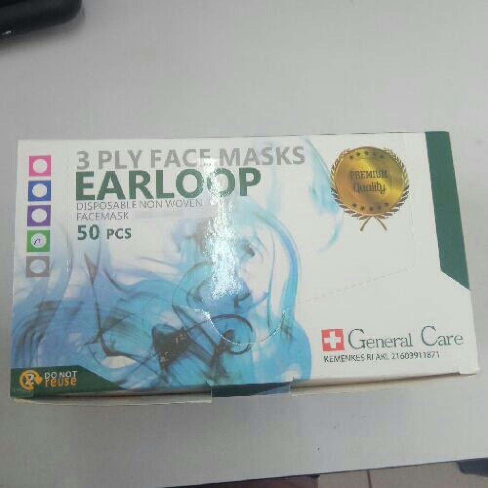 Jual Masker Earloop General Care dari Bintang Rejeki Alkesindo - Goalkes