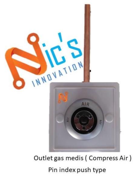 Jual wall outlet gas medis Compress Air dari Nic's Innovation - Goalkes