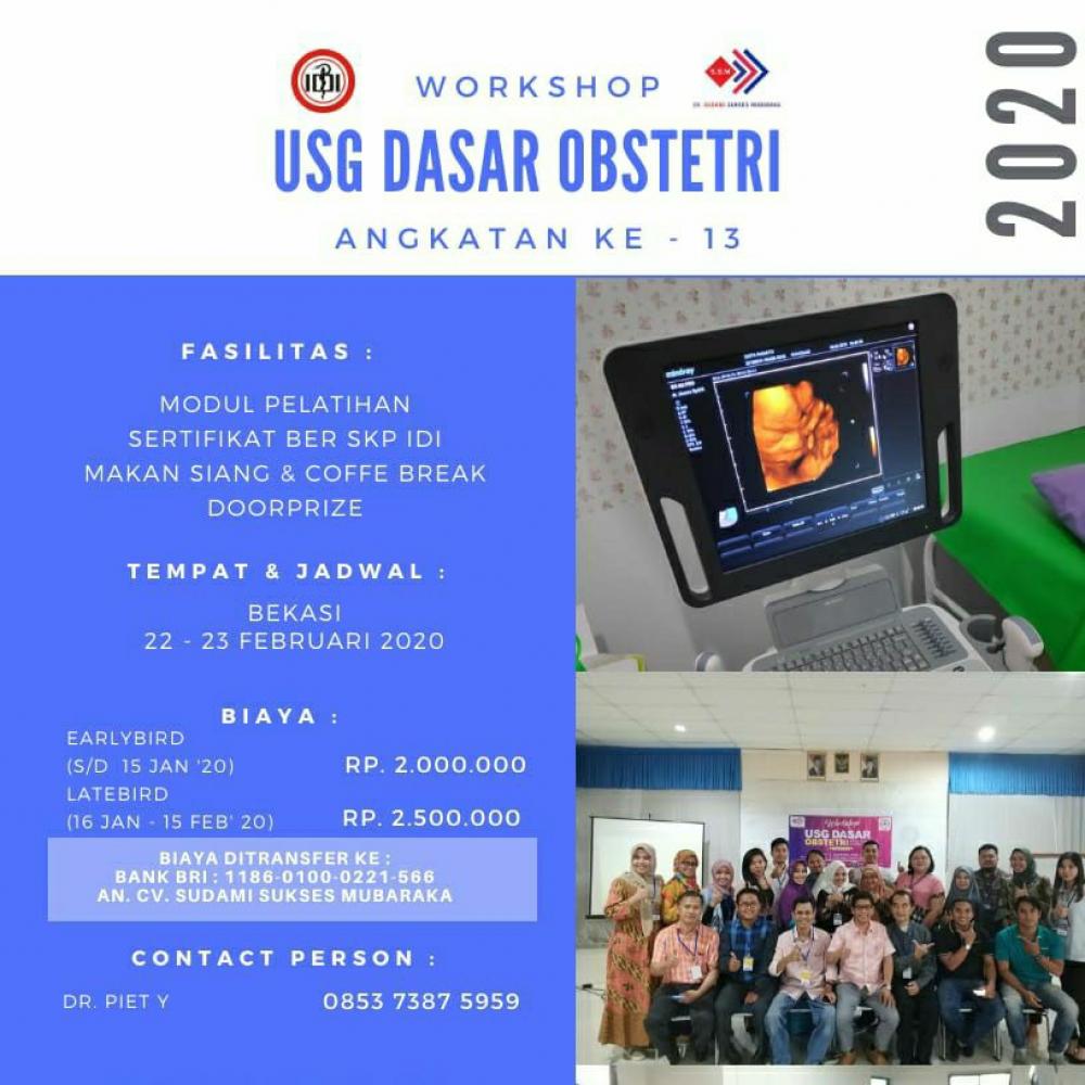 Jual Workshop USG Dasar Obstetri dari dr. Piet Yuliarpan - Goalkes